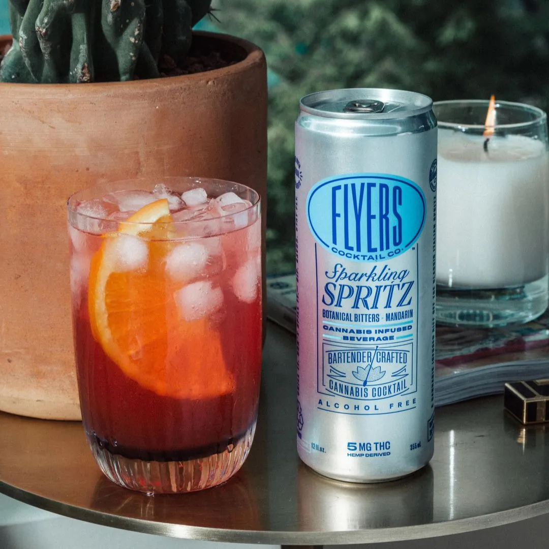 Flyers Cocktail Co. | Sparkling Spritz – THC Cocktail | Clara Jane Hemp ...