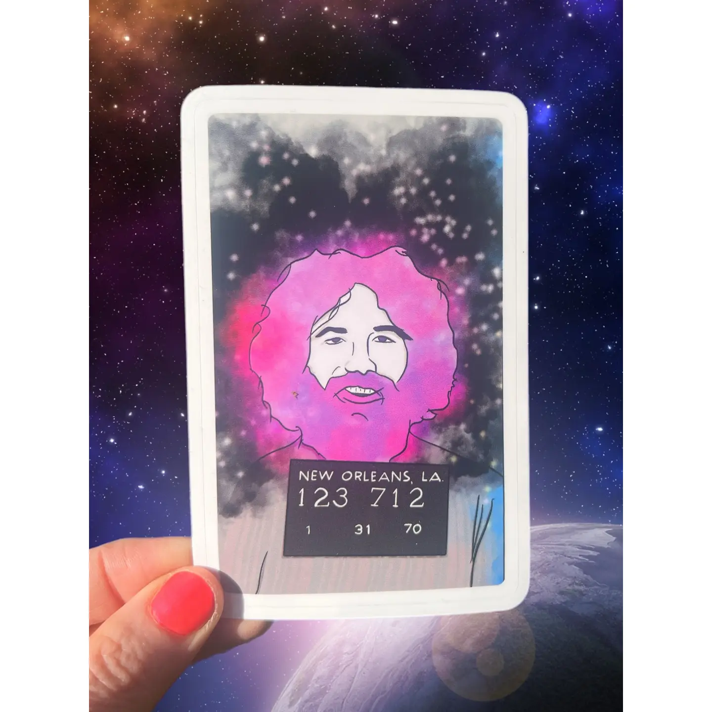 Jerry Garcia Sticker | Clara Jane Hemp Dispensary - Nashville