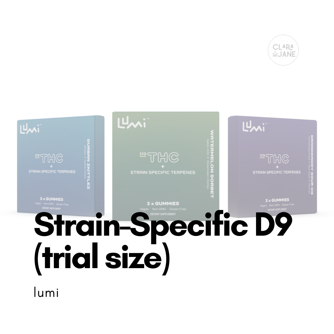 Lumi | Strain-Specific Delta 9 THC Gummies Trial Size | Clara Jane Hemp ...