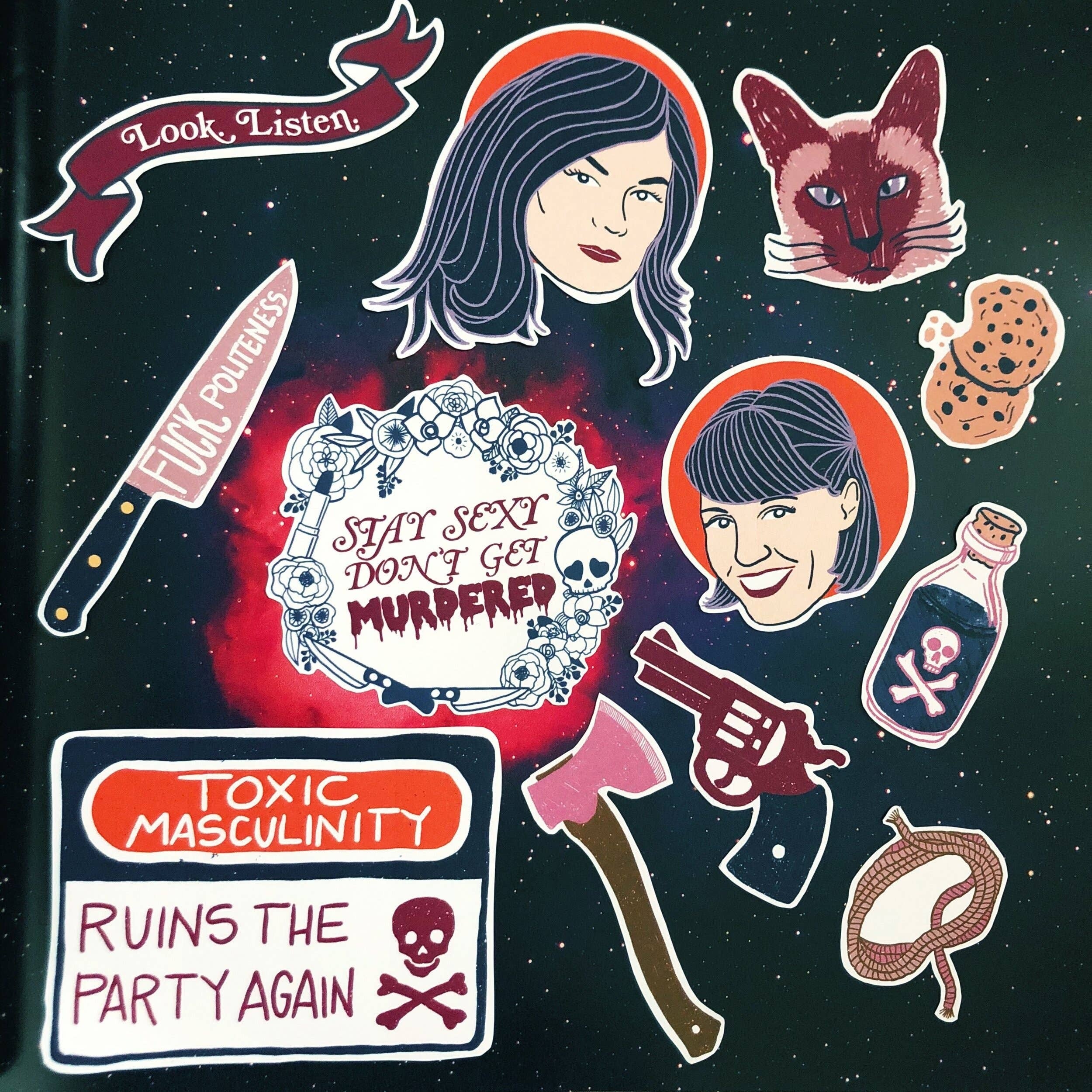 Mother of the Moon - My Favorite Murder Sticker Pack | Clara Jane Hemp ...